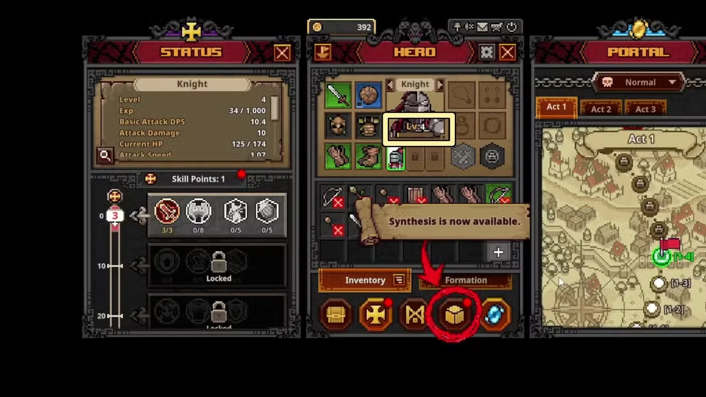 Como vender itens em TBH: Task Bar Hero Portal do Pixel