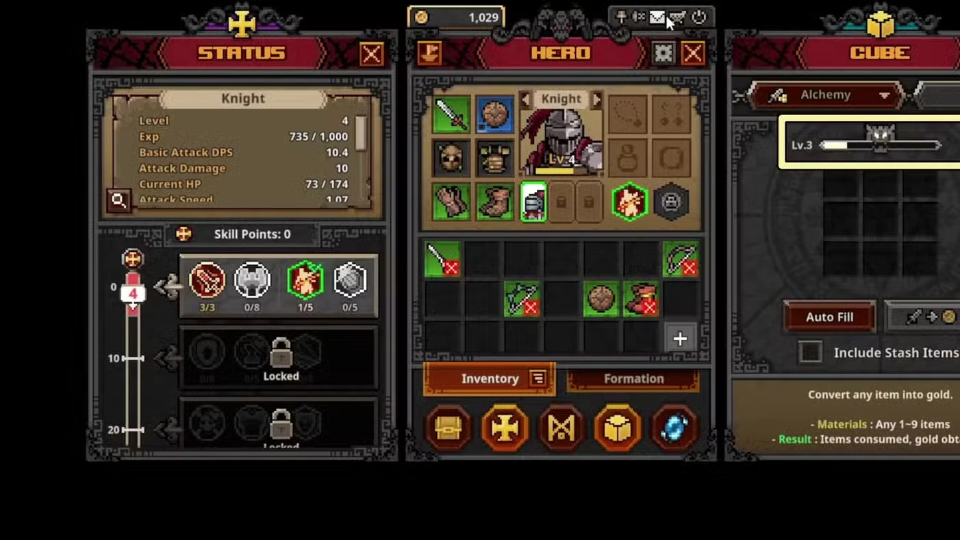 Como vender itens em TBH: Task Bar Hero Portal do Pixel