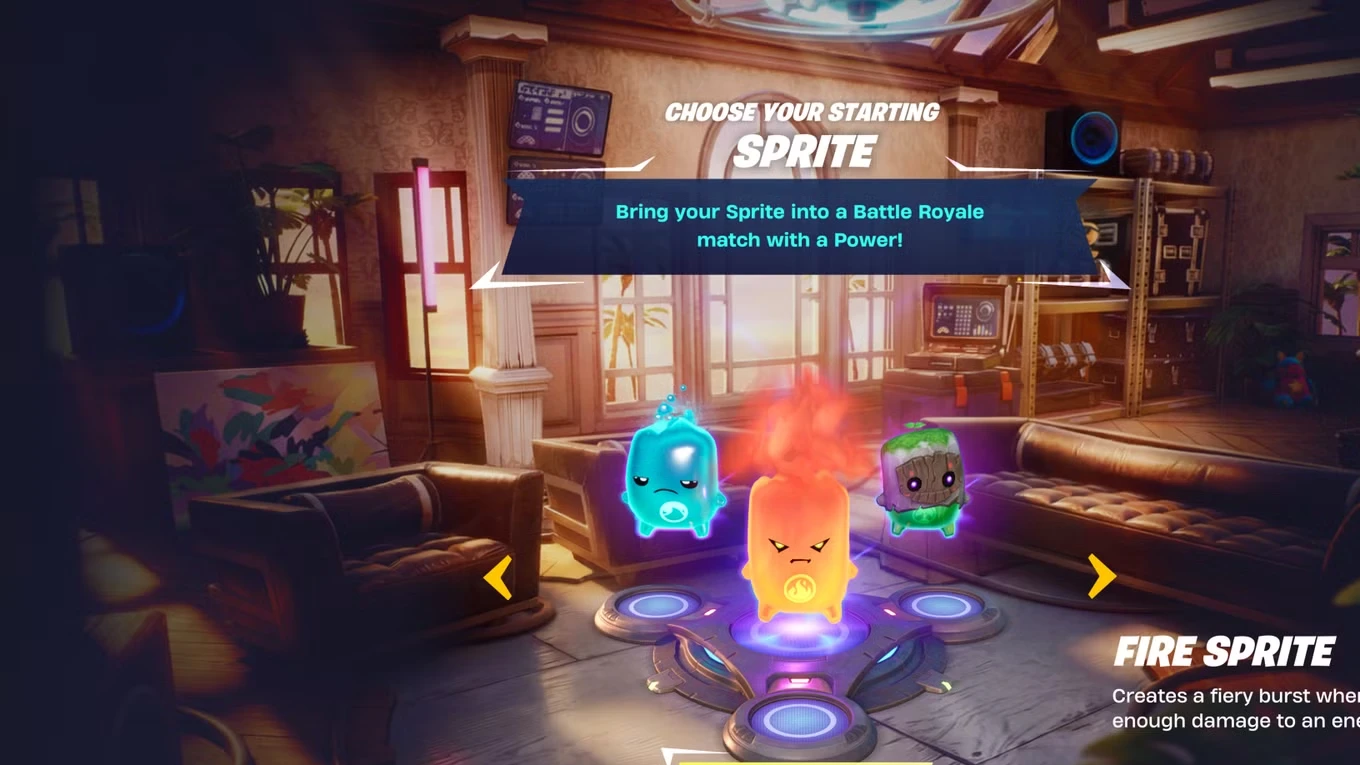 Como escolher o Sprite inicial em Fortnite Runners